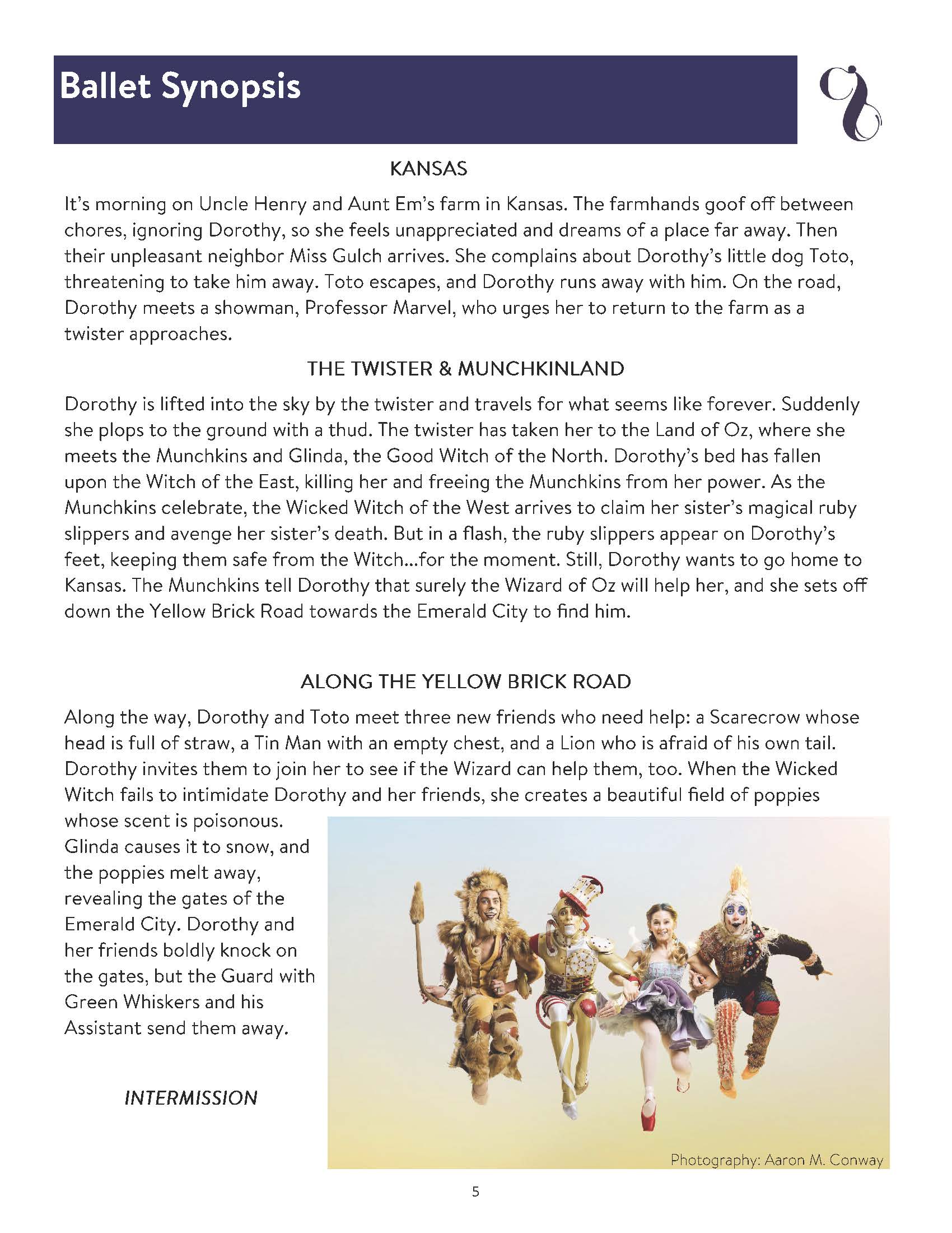 THE WIZARD OF OZ | EDUCATORS GUIDE - Cincinnati Ballet